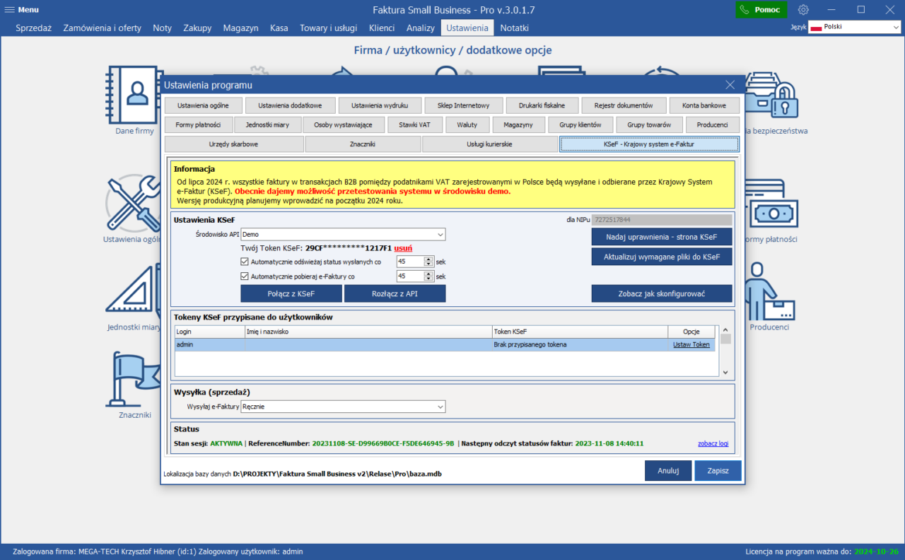 Faktura Small Business Pro - Testuj za Darmo Teraz - Mega-Tech K&M