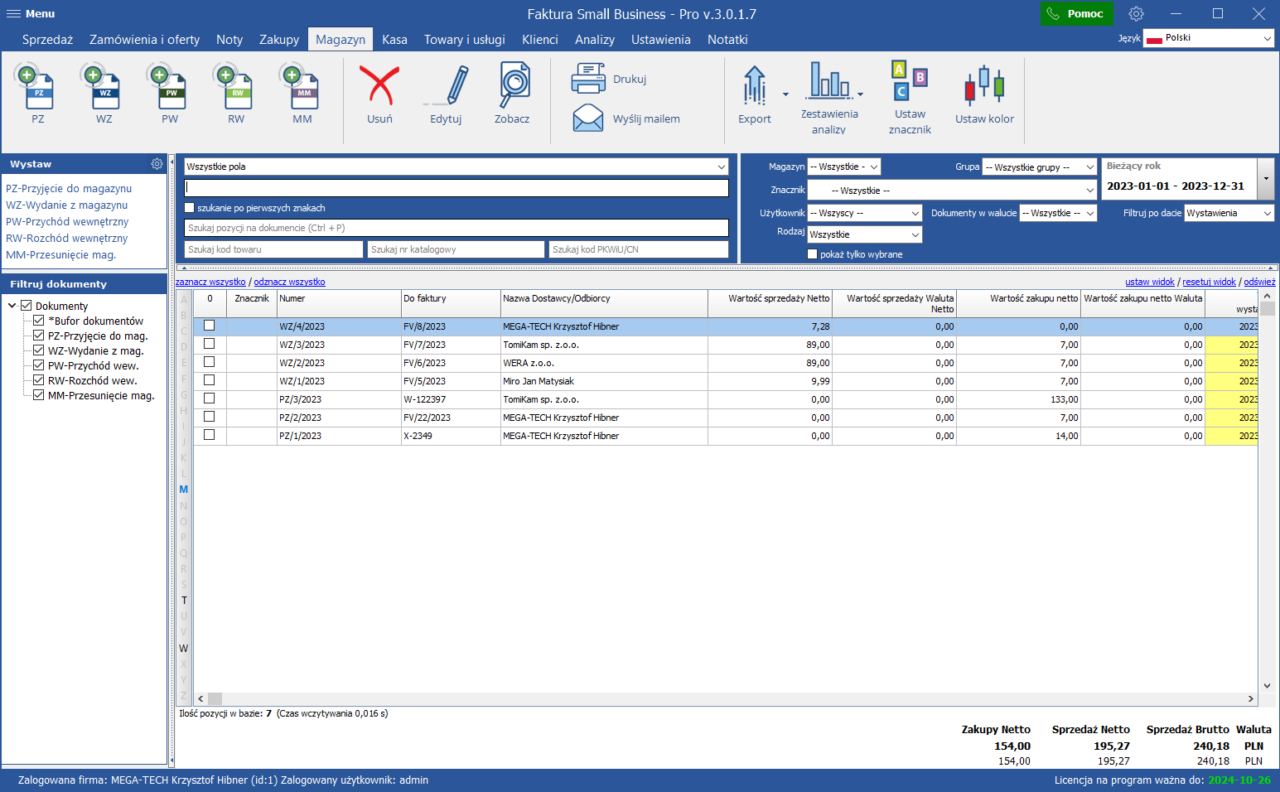 Faktura Small Business Pro - Testuj za Darmo Teraz - Mega-Tech K&M