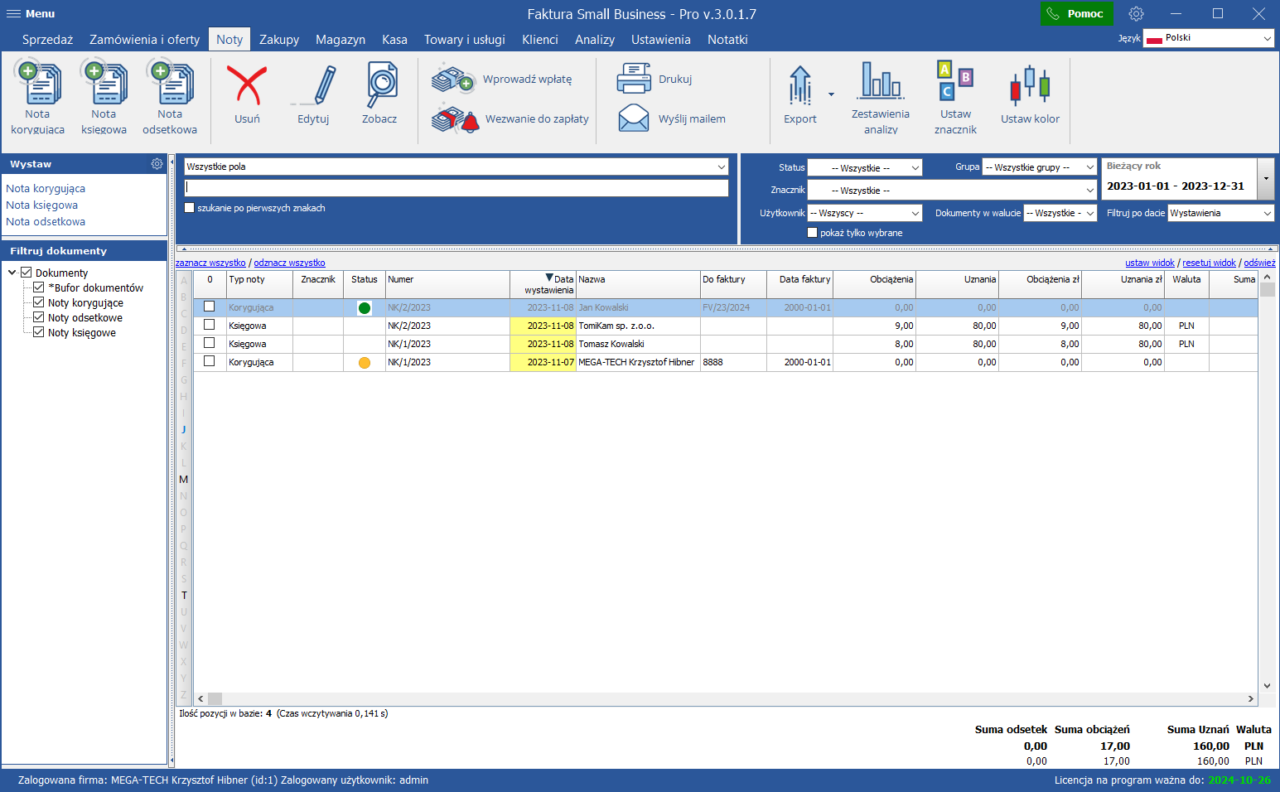 Faktura Small Business Pro - Testuj za Darmo Teraz - Mega-Tech K&M